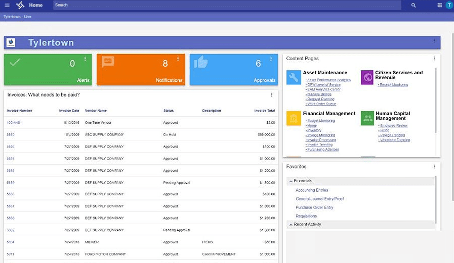 Tyler ERP Reviews 2025: Pricing, Features & More