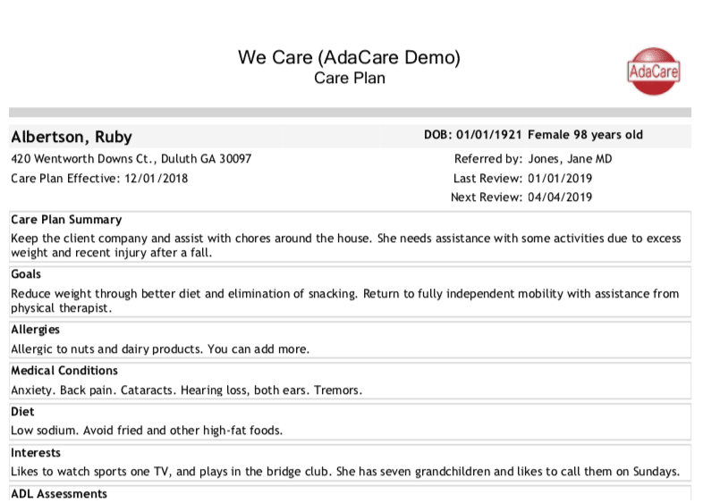 AdaCare Reviews 2026: Pricing, Features & More